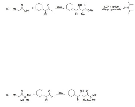 Solved Он о Lda A Oni Lda Lithium Diisopropylamide Li N
