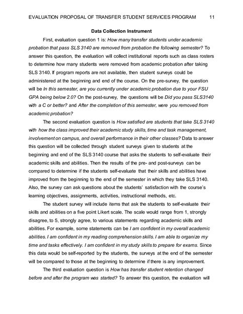 Program Evaluation Proposal Docx Undergraduate Education College Education