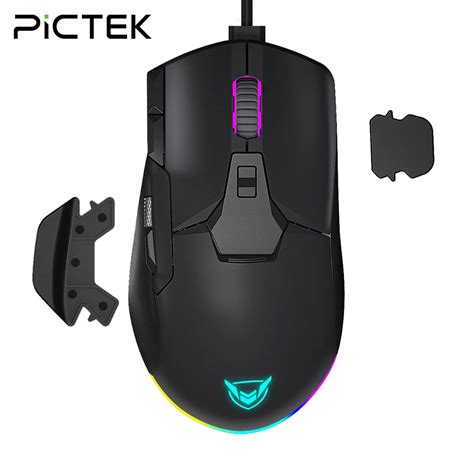 Pictek Gaming Mouse Wired Black Upgraded Version Alfalana