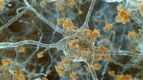 Scanning Electron Microscope Image Of Microglia Forming A Protective Layer Around Vessels