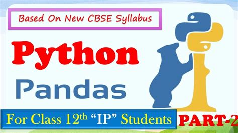 Python Pandas Part 2 Pivot Table Class 12th Cbse 2020 Free Online Tutorial Exam