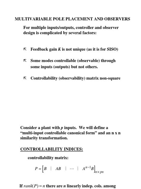 mimo pole placement pdf matrix mathematics mathematical concepts