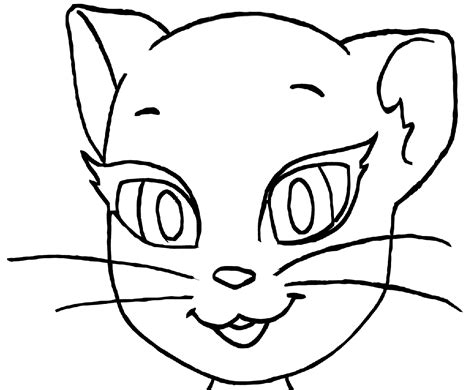 Talking Angela Coloring Page