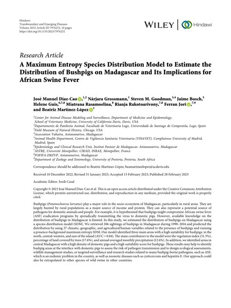 Pdf A Maximum Entropy Species Distribution Model To Estimate The