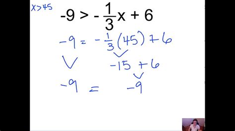 Pre Algebra 7 6 Solving Two Step Inequalitiesmp4 Youtube