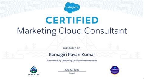 Pavan Kumar Ramagiri On Linkedin Counsultant Certification Trailhead Salesforce
