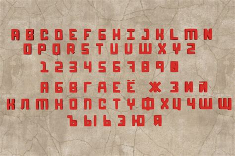 Soviet Font Pack Prefabs Rust Lone Design
