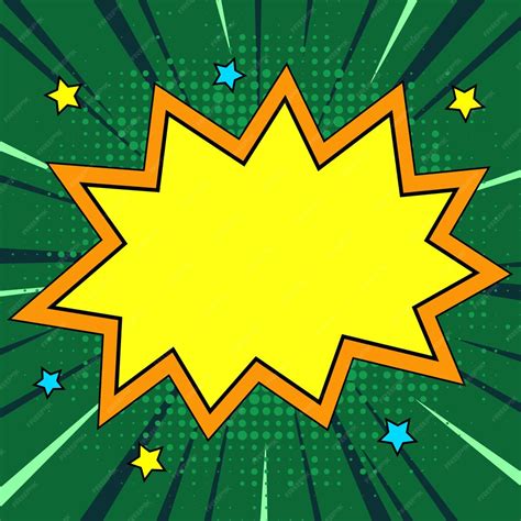 Premium Vector Comic Speech Bubble With Copy Space And Colorful Doodles Design Of Empty