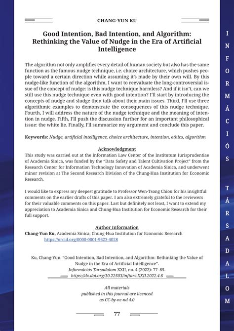 pdf good intention bad intention and algorithm rethinking the value of nudge in the era of