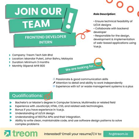 treom tech on linkedin internship backend backenddeveloper johor