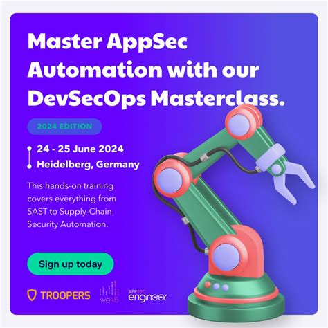 appsecengineer on linkedin troopersconference devsecops appsec