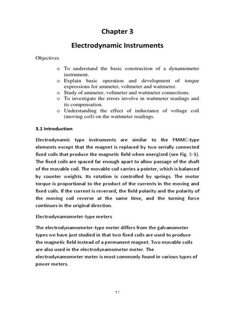 Chapter 3 Electrodynamic Instruments Pdf Inductor Voltage