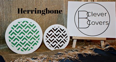 Decorative Thermostat Smoke Detector Co2 Cover Herringbone B