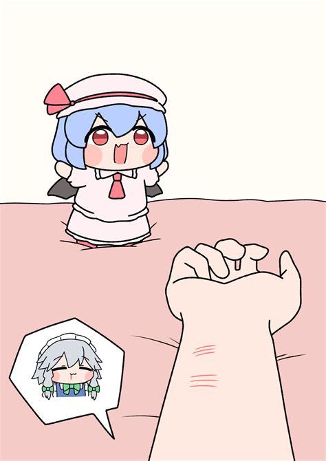 Remilia Scarlet And Izayoi Sakuya Touhou Drawn By Y Zei Danbooru