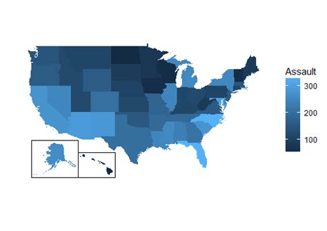 R Relocating Alaska And Hawaii On Thematic Map Of The Usa With