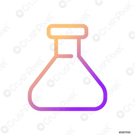 Erlenmeyer Flask Pixel Perfect Gradient Linear Ui Icon Stock Vector 5387936 Crushpixel