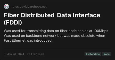 fiber distributed data interface fddi
