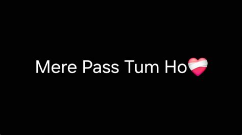 Mere Pass Tum Ho ️‍🩹 Cover Vishal Mishra🫶 Youtube