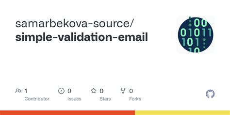 Github Samarbekova Sourcesimple Validation Email