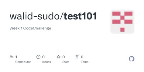 Github Walid Sudo Test Week Codechallenge