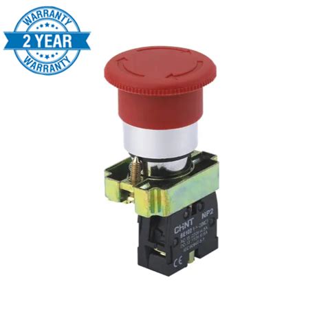 Chint 40mm 1nc Twist And Release Emergency Stop Button