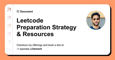 Leetcode Preparation Strategy And Resources With Hemant Pandey
