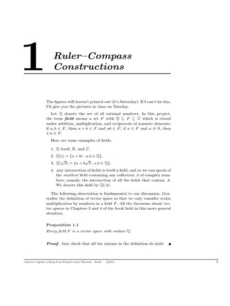 Ruler Compass Constructions Pdf Field Mathematics Euclidean