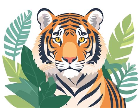 호랑이 프리미엄 Ai 생성 벡터