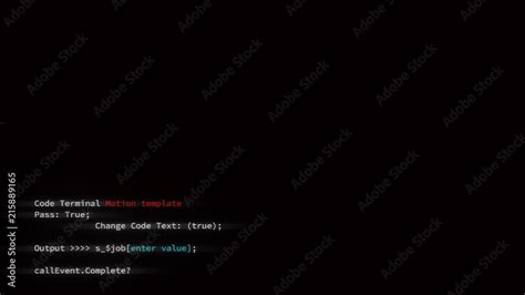 Code Terminal Title Stock Template Adobe Stock