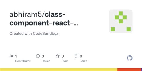Github Abhiram5class Component React Lifecycle Methods Created With Codesandbox