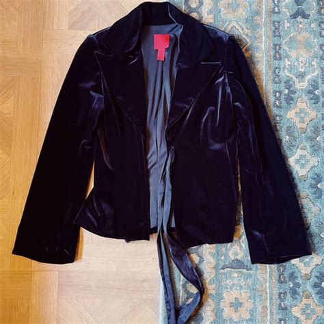 Js Collections Jackets And Coats Js Collections Velvet Blazer Poshmark