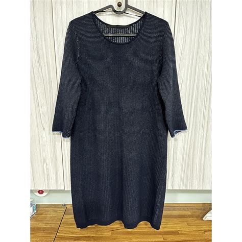Giordano ladies 針織洋裝 七八分袖 蝦皮購物
