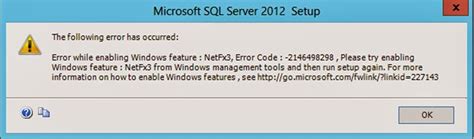 Matt Slocums Sql Blog Sql 2012 Installation Error Error While Enabling Windows Feature Nexfx3