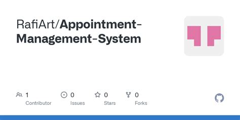 Github Rafiart Appointment Management System