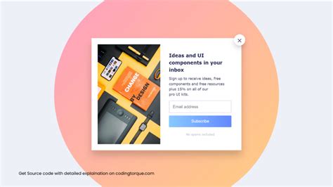 Stunning Newsletter Subscription Form Using Html And Css Coding Torque