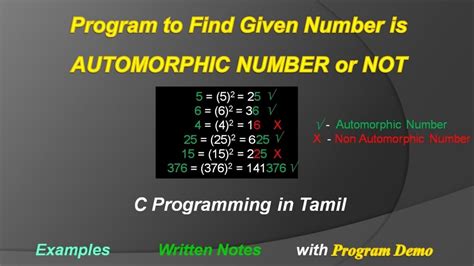 program to find given number is automorphic number or not c program