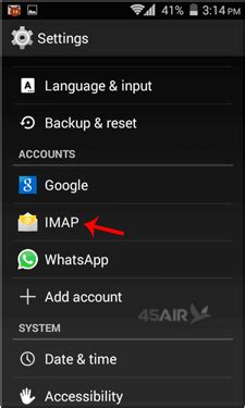 How To Add A CPanel Email Account To An Android Mobile AIR Knowledgebase
