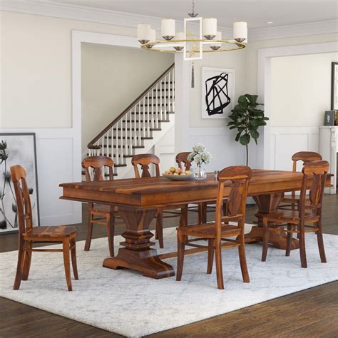 Rustic Trestle Dining Room Tables