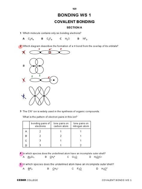 Electronegativity Questions Pdf Chemical Bond Chlorine