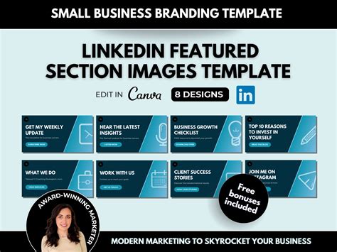 Linkedin Featured Section Images Bundle Canva Linkedin Profile