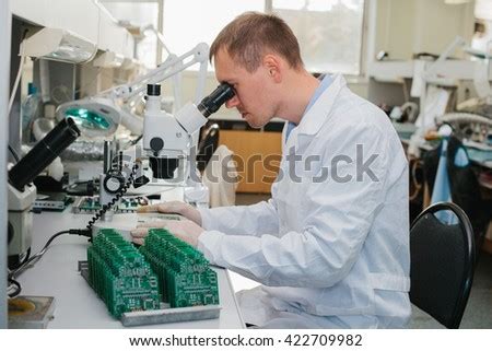 Engineering Babes Working Lab Babe Using Stock Photo Shutterstock