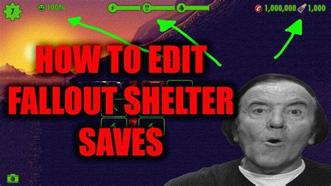 Fallout Shelter How To Use Save Editor Weratc