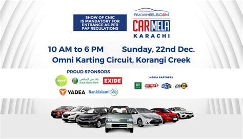 Karachi Chalbecause Pakwheels Car Mela Is Happening Pakwheels Blog