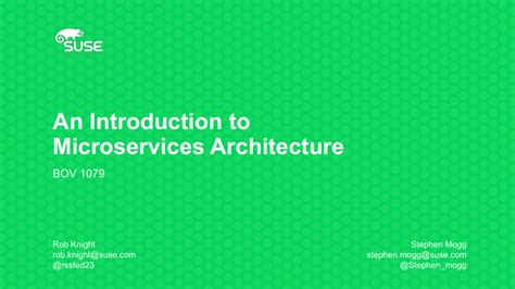 Ppt An Introduction To Microservices Architecture Bov 1079 Rob Knight Powerpoint