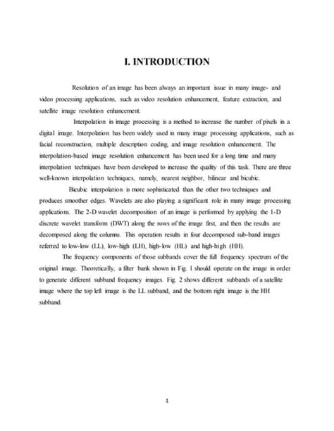 discrete wavelet transform based satellite image resolution enhancement