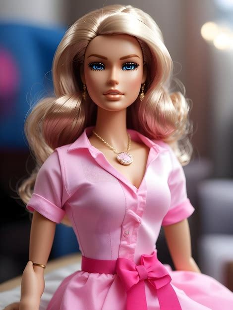 Premium Ai Image Beautiful Barbie Doll In Fashionable Clothes 3