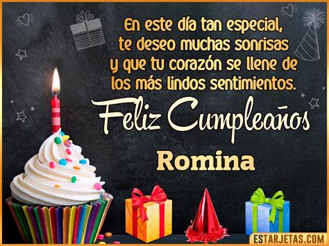 Feliz Cumpleaños Romina Imágenes  Tarjetas Y Mensajes