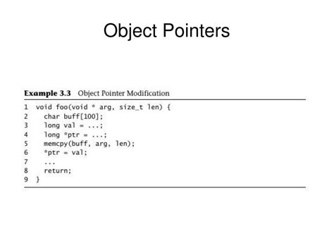 Ppt Secure Programming Chapter 3 Pointer Subterfuge Powerpoint