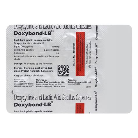 Doxybond LB Capsule Uses Side Effects Price Apollo Pharmacy