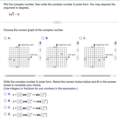 Solved Plot The Complex Number Then Write The Complex Chegg